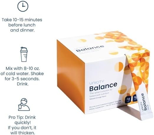 UNICITY Balance Cholesterol Support Drink Mix 30 Stick Pack (ORANGE | eBay