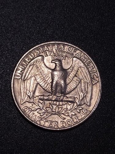1985P Washington 25 cent - double mint mark, date, good sprading, IGWT ...