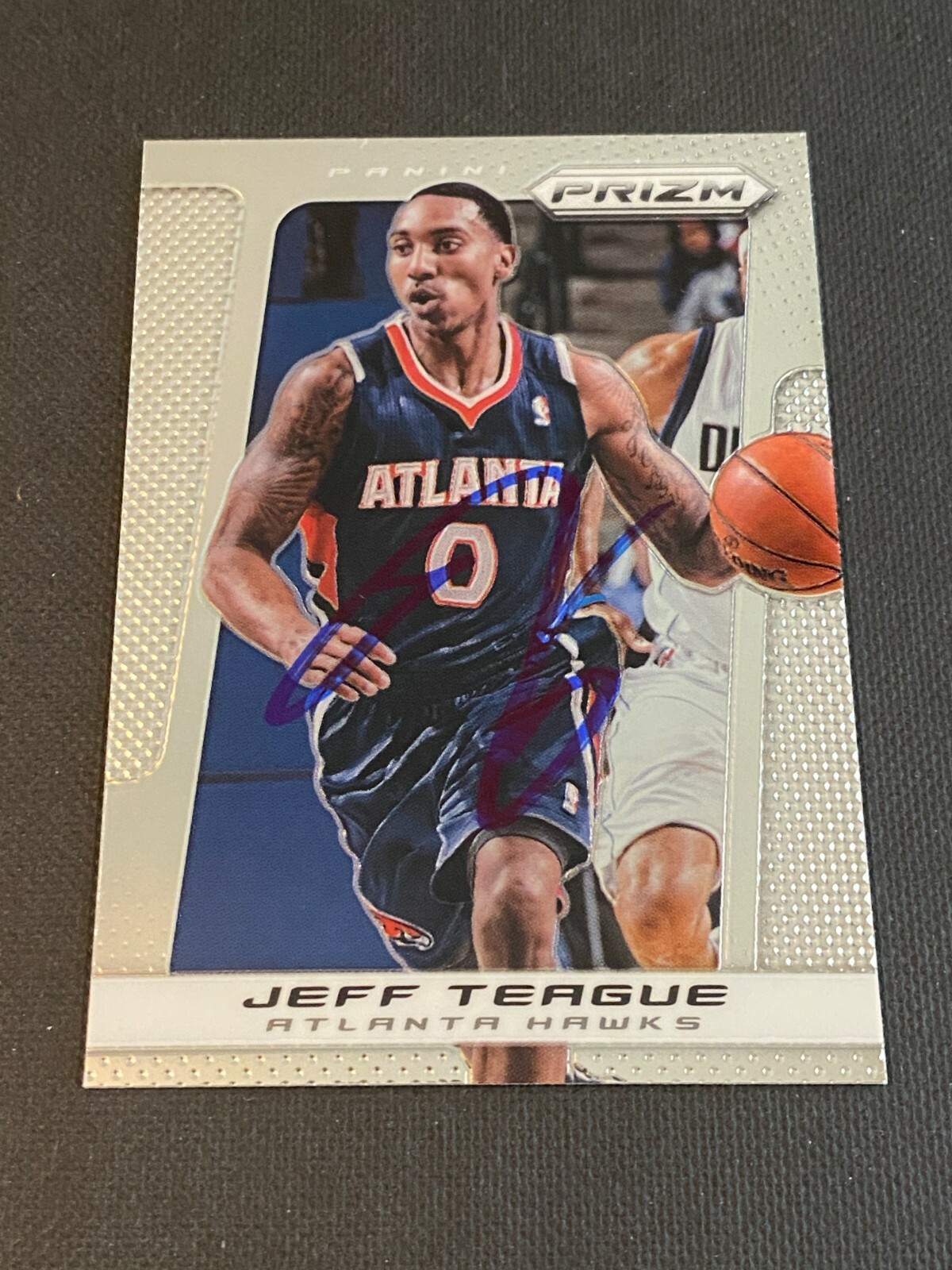 Jeff Teague Signed 2013-14 Panini Prizm Card Auto Hawks NBA Autograph ...