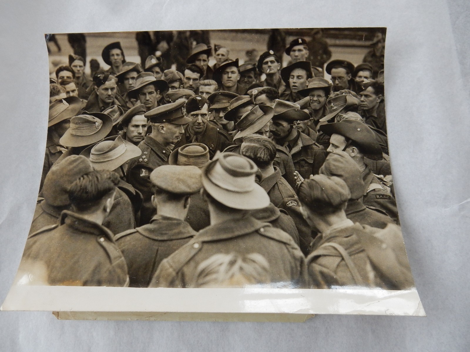SS CORFU MUTINY 1946 CHINDITS ETC SUPERB ORIG WW2 ERA PRESS PHOTO ...