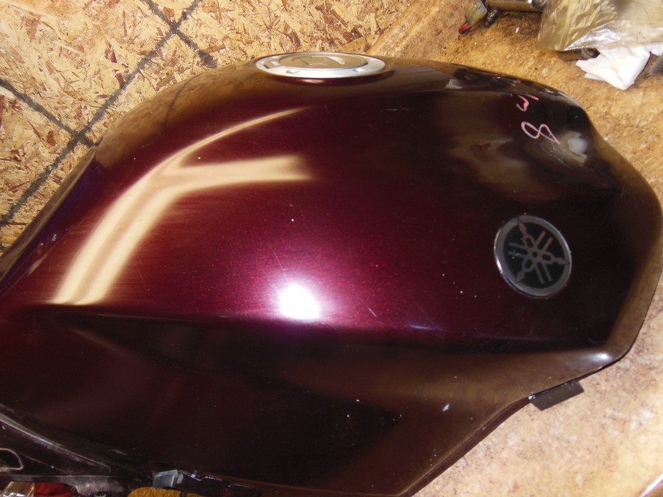 2007 Yamaha FJR1300 FJR 1300 Fuel Gas Tank Container Petrol Maroon Red ...