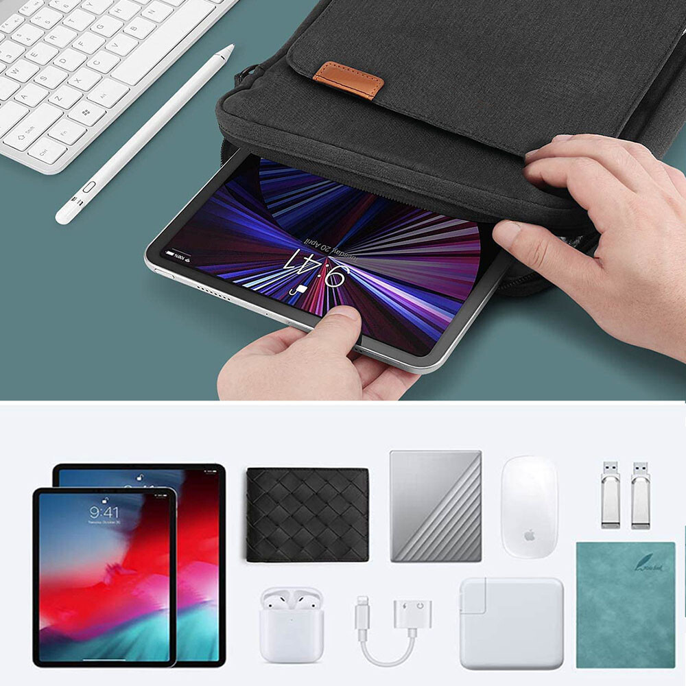 For iPad Galaxy Tab 9-11/13.3 inch Tablet Carry Case Pouch Shoulder Bag ...
