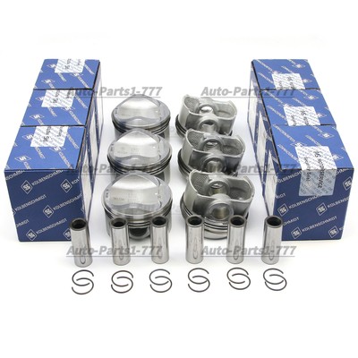 6x Pistons & Rings Set KS OEM Φ84.51mm Φ 22mm for Audi VW 06E107065DM 3 ...
