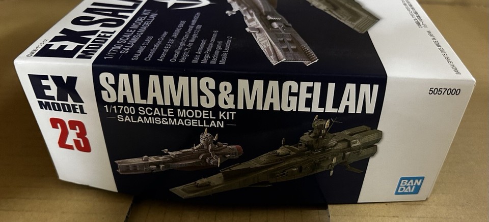 Bandai EX Model 23 1/1700 Scale Model Kit Salamis & Magellan Gunpla | eBay