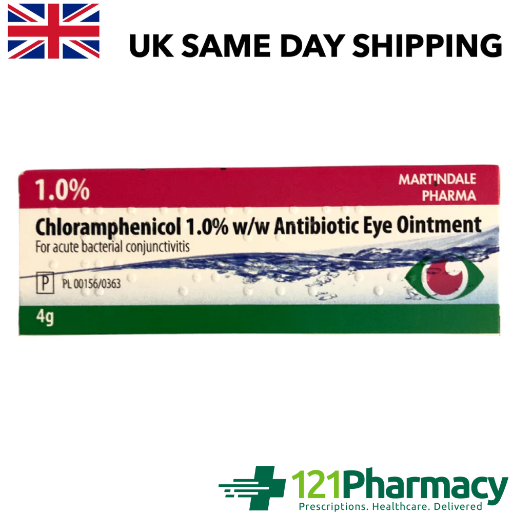 Chloramphenicol 1% Eye Ointment 4g Conjunctivitis Bacterial Infection ...