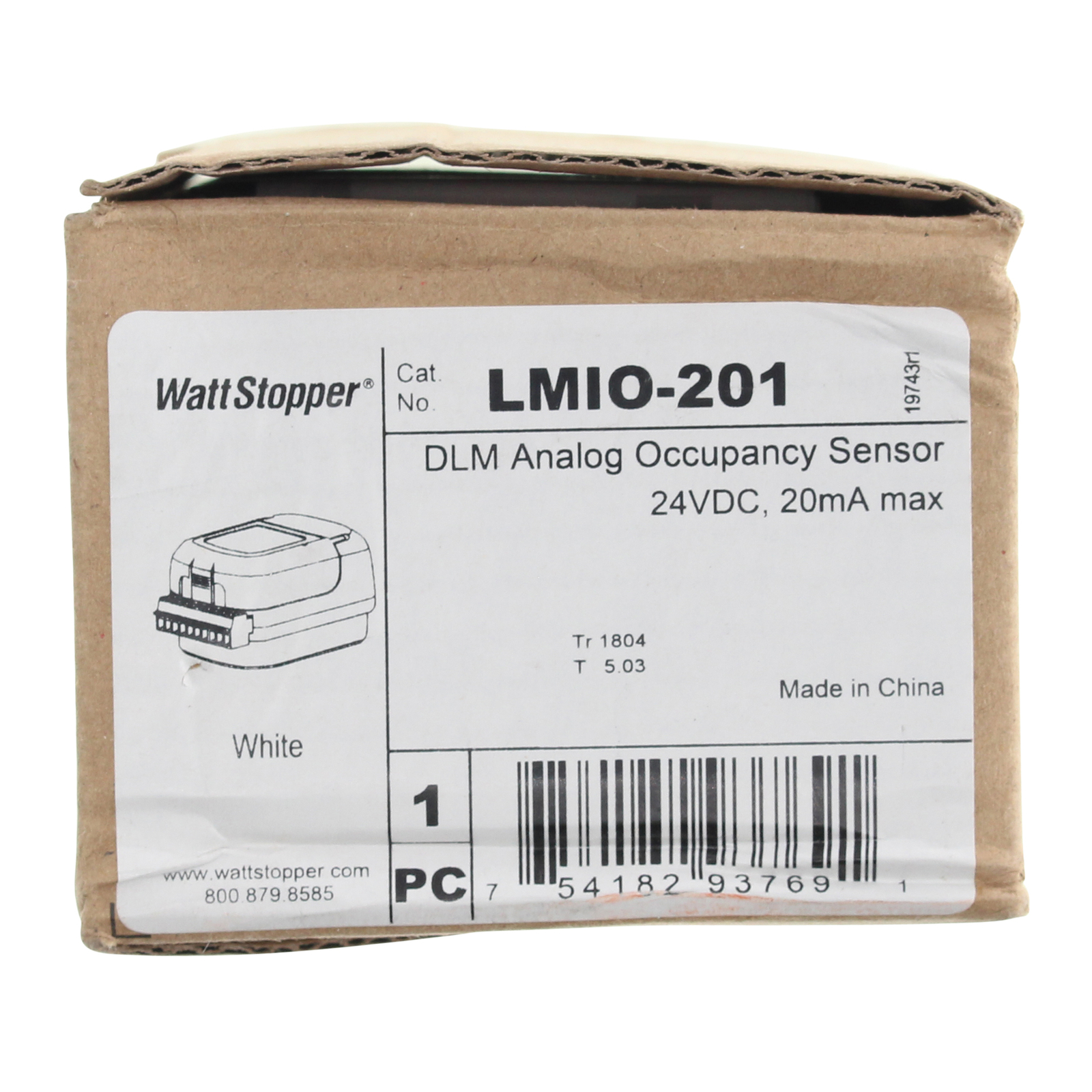 WATTSTOPPER LMIO-201 DLM ANALOG SENSOR INPUT MODULE, INDOOR, RJ45, 24V ...
