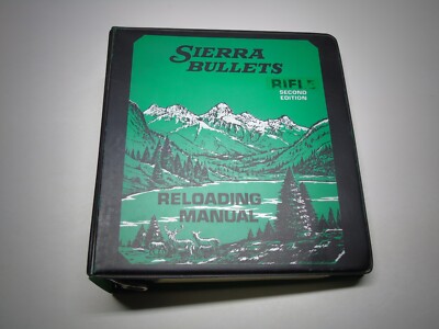 Vintage. 1985. Sierra Bullets Rifle Reloading Manual 2nd Edition 3-Ring ...
