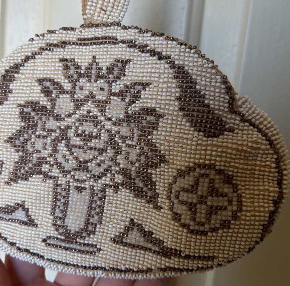 1930s Czechoslovakian Hand Beaded Glass Bead Evening Bag Vintage Style ...