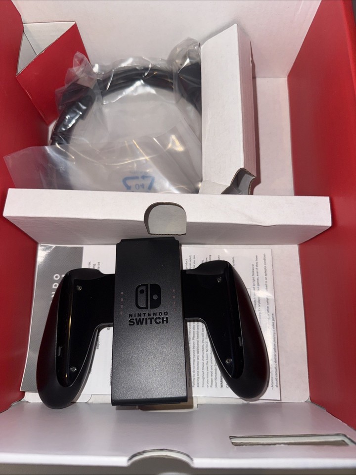 Nintendo Switch OLED Joy-Con Grip + HDMI Cable + Original Box (No ...