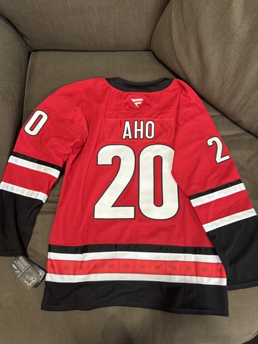 Sebastian Aho Carolina Hurricanes Red Jersey Mens Size Large (52) NEW ...