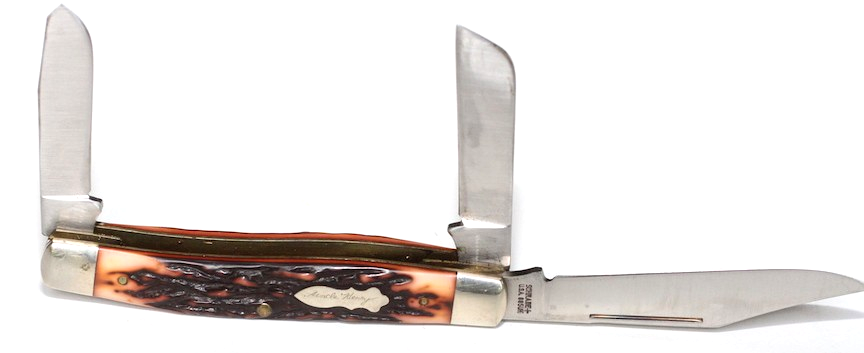SCHRADE+ USA 885UH Uncle Henry Stockman knife with staglon handles New ...