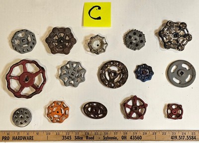 Lot of 15 Unique Vintage Metal Faucet Handles Valves Spigots Knobs ...