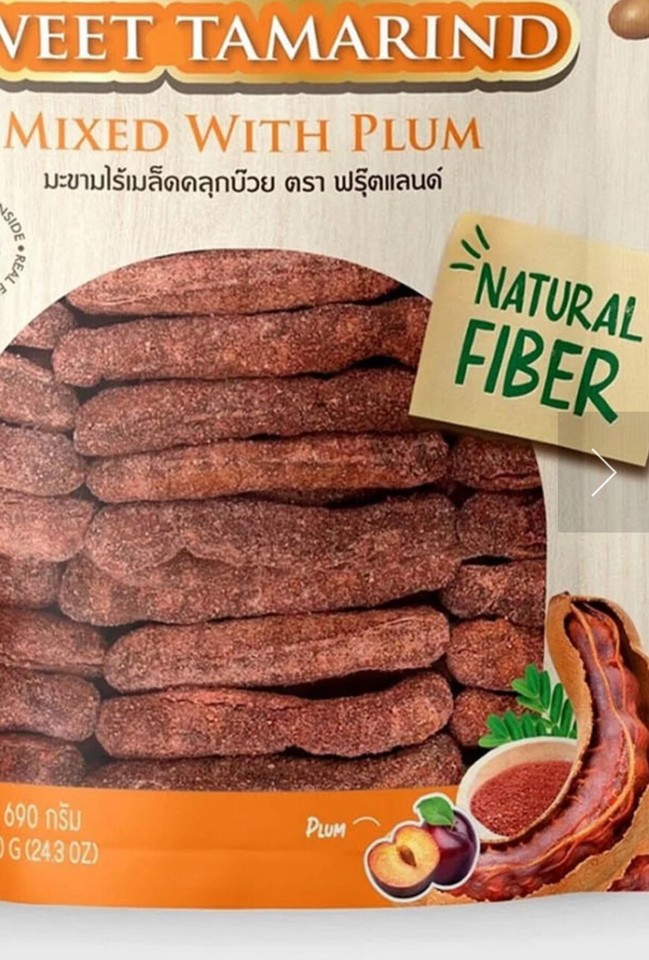 Thailand Natural 100% FRUIT Land Seedless Sweet Tamarind Mix With Plum ...
