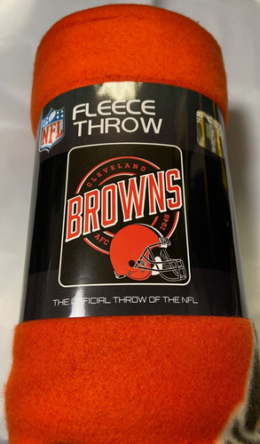 Cleveland Browns NFL Fleece Throw Blanket 50" x 60" | eBay