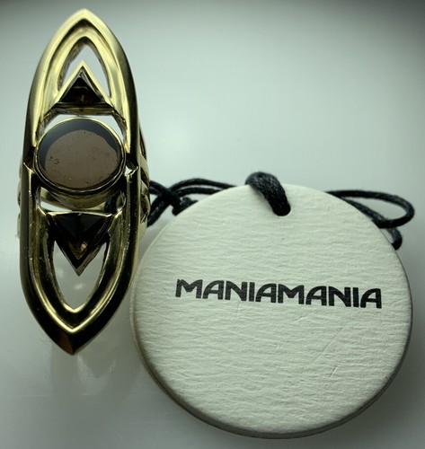 Maniamania Mania Mania Archway Smokey Quartz Full Finger Ring size - J ...