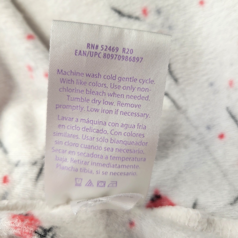 Secret Treasure Red Robin Nightgown Womens 4X (26W-28W) Soft 1/4 Button ...