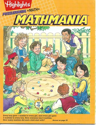 New Highlights Puzzlemania + Math= Mathmania Magazine Workbook,MA-846 ...
