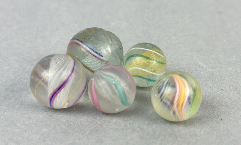 Wonderful Vintage Handmade German ? Marbles Lot Of 5 | eBay