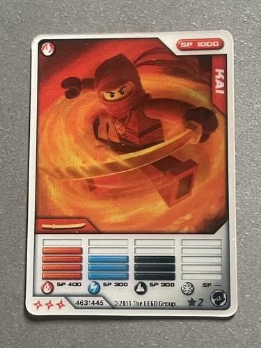 LEGO Ninjago Deck #1 Game Card ★2 – Kai 3D Lenticular (EX) | eBay