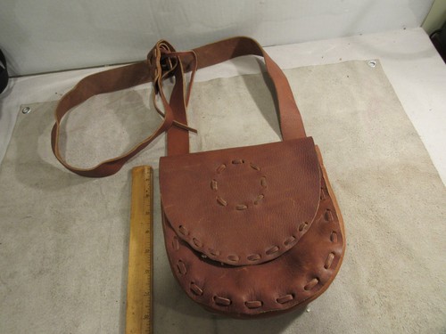 Leather Shooting Possibles Bag, Black Powder Muzzleloader Flintlock ...