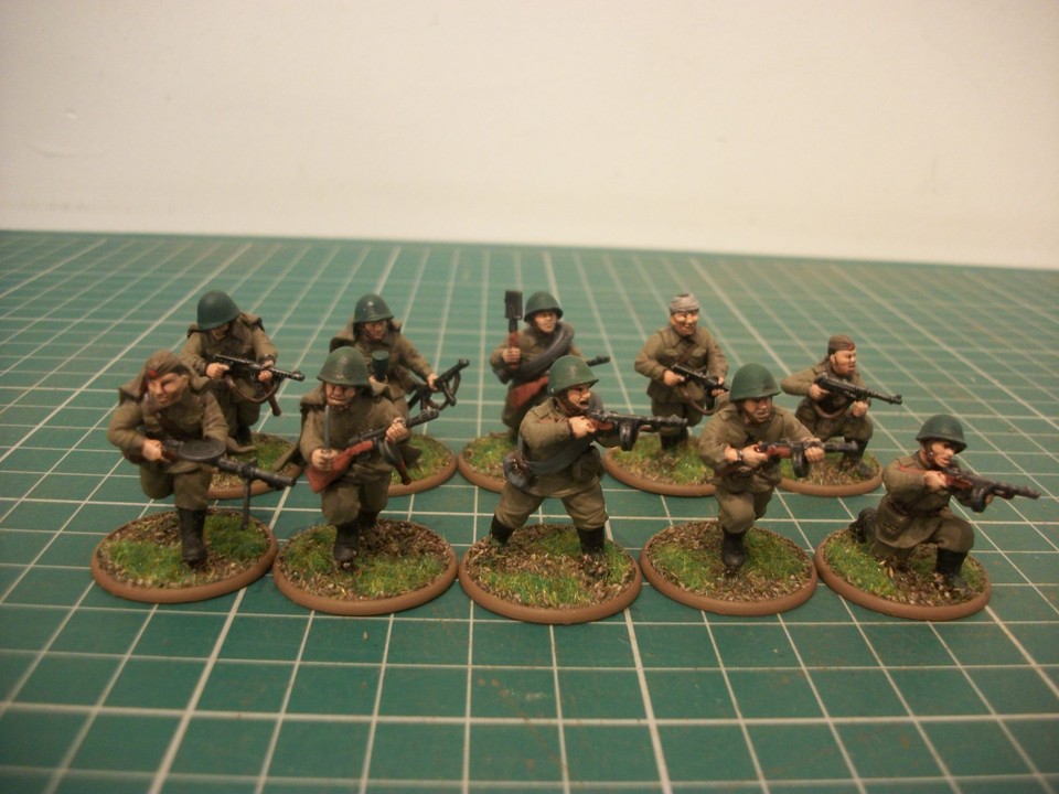 Painted 28mm WW2 Bolt Action soviet 1250 points Army miniatures | eBay UK