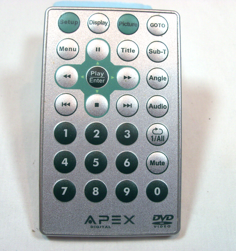 Apex Portable DVD Player Remote Control PD840 PD-840 - OEM - Fresh ...