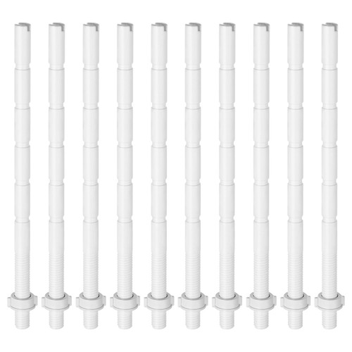 10 Pcs Tank Replacement Parts Button Rods Toilet Dad Push Flusher Top ...