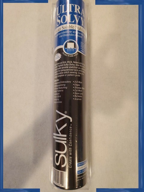 Sulky Ultra Solvy Water Soluble Wash Away Stabilizer Transluce12 in X 8 ...