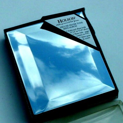 Holson Deluxe Mini Photo Album Silver Tone Picture Frame | eBay