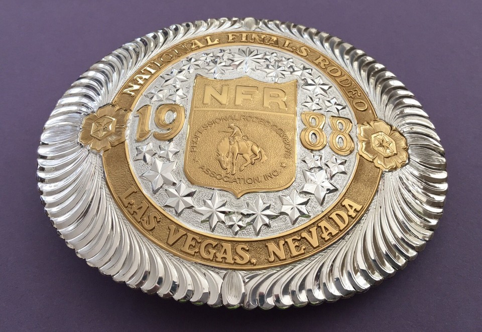 Vintage Awesome NOS NIB 1988 NFR Las Vegas Premium GIST Rodeo Trophy ...