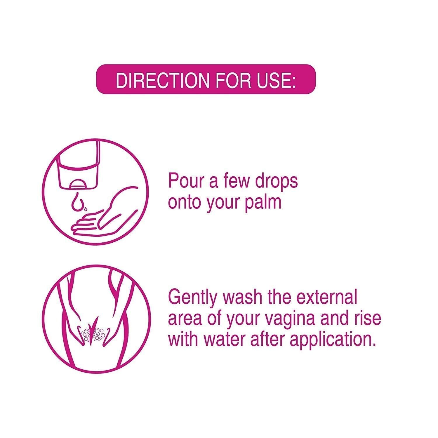 Clean and Dry Daily FEMININE Intimate Wash For Women, 90 ml (Pack of 2 ...