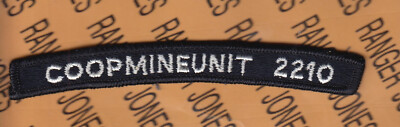 USN Navy COOP MINE UNIT 2210 Countermeasures Mine CMU tab 5" patch m/e ...