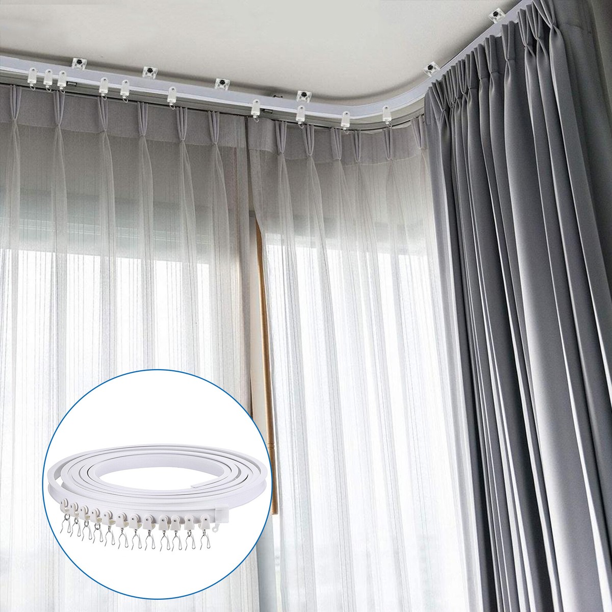 Ceiling Curtain Rod
