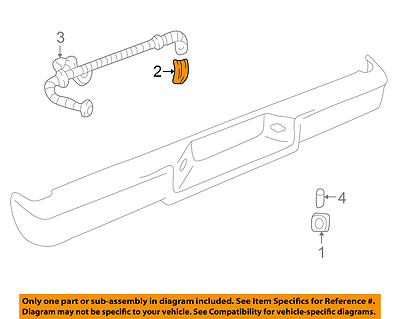 GM OEM License Plate Light Lamp-License Lamp Retainer 16503699 | eBay