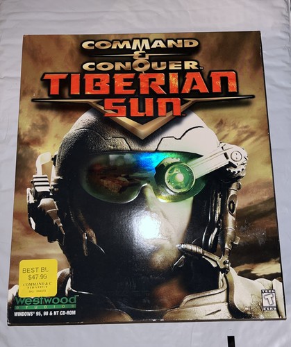 1999 Complete Command & Conquer Tiberian Sun Big Box PC Game Windows 95 ...