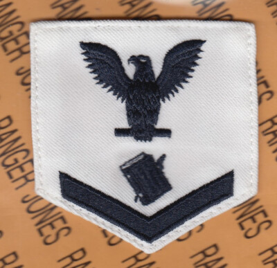 USN Navy E-4 Personnel Specialist PO3 PS rank rate ~3.25" patch N12 | eBay