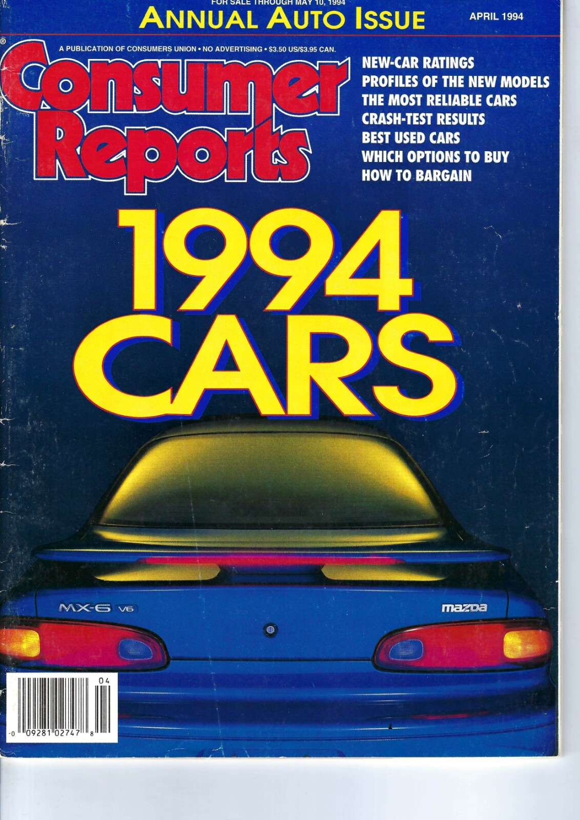 1992 1993 1994, 1995-1999, 2000 Consumer Reports Annual Auto Issues-New ...