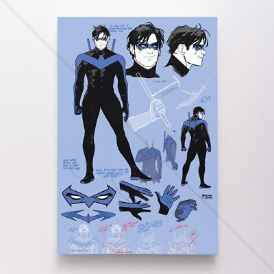 Nightwing Poster Canvas DC Comic Book Cover Art Print #38899 | eBay
