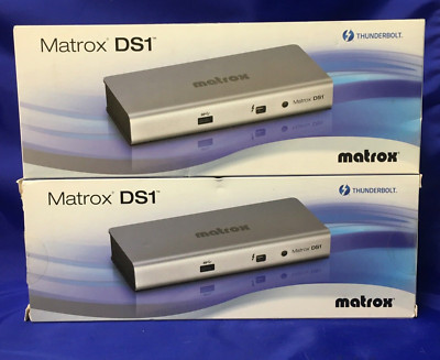 Lot 0f 2 Matrox DS1 Thunderbolt Docking Station NEW | eBay