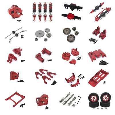 Aluminum metal refit Upgrade Parts DIY Red For 1/12 Scale MN128 mn86 ...