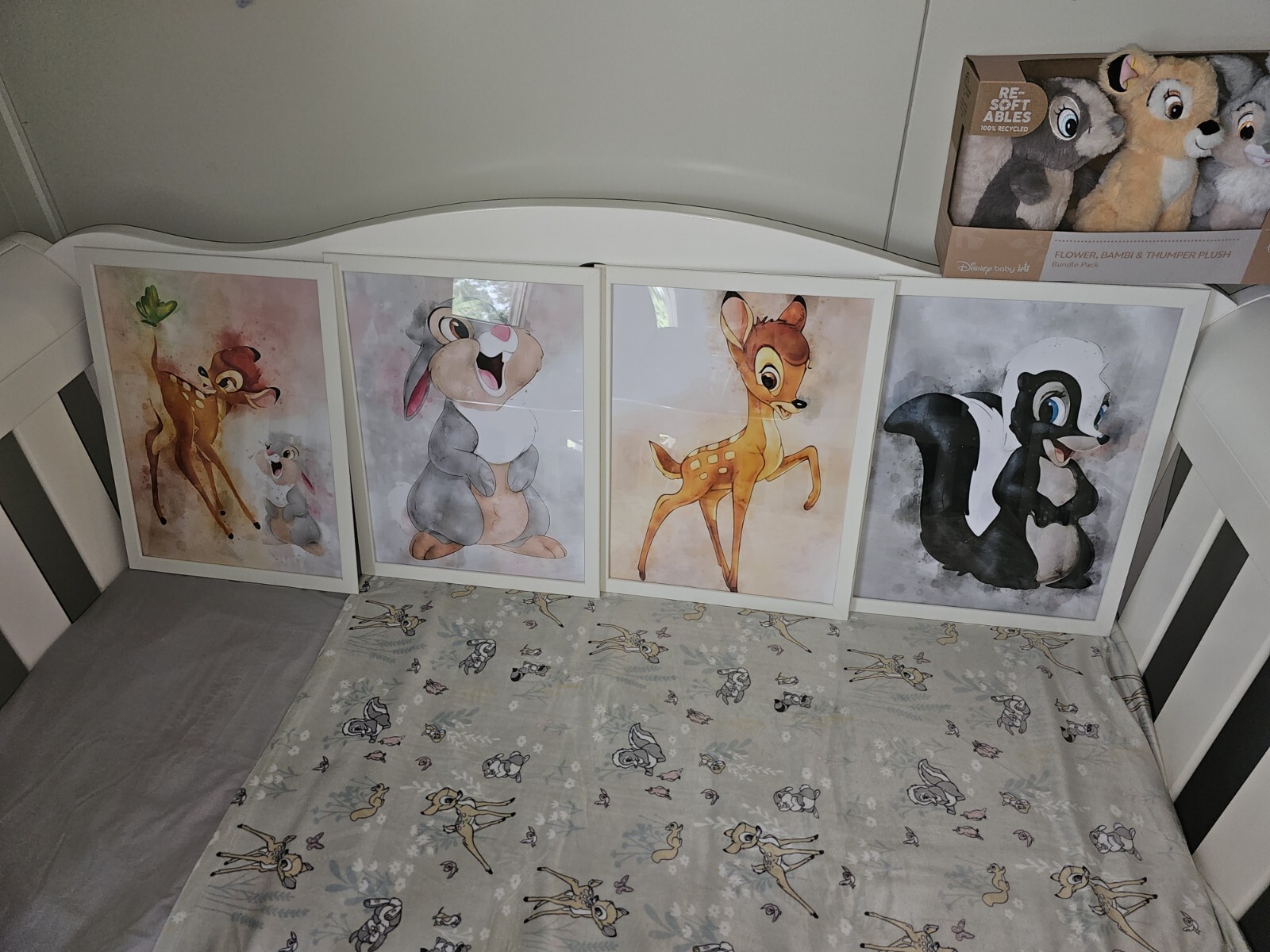 Beautiful Disney A3 Bambi Prints Nursery Wall Art Pictures Thumper ...