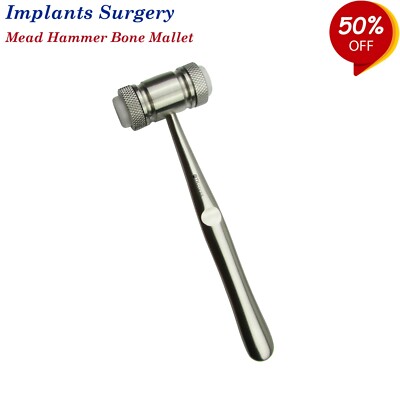 DENTAL IMPLANTS SURGICAL MEAD MALLET BONE HAMMER BONE LIFTING GRAFTING ...