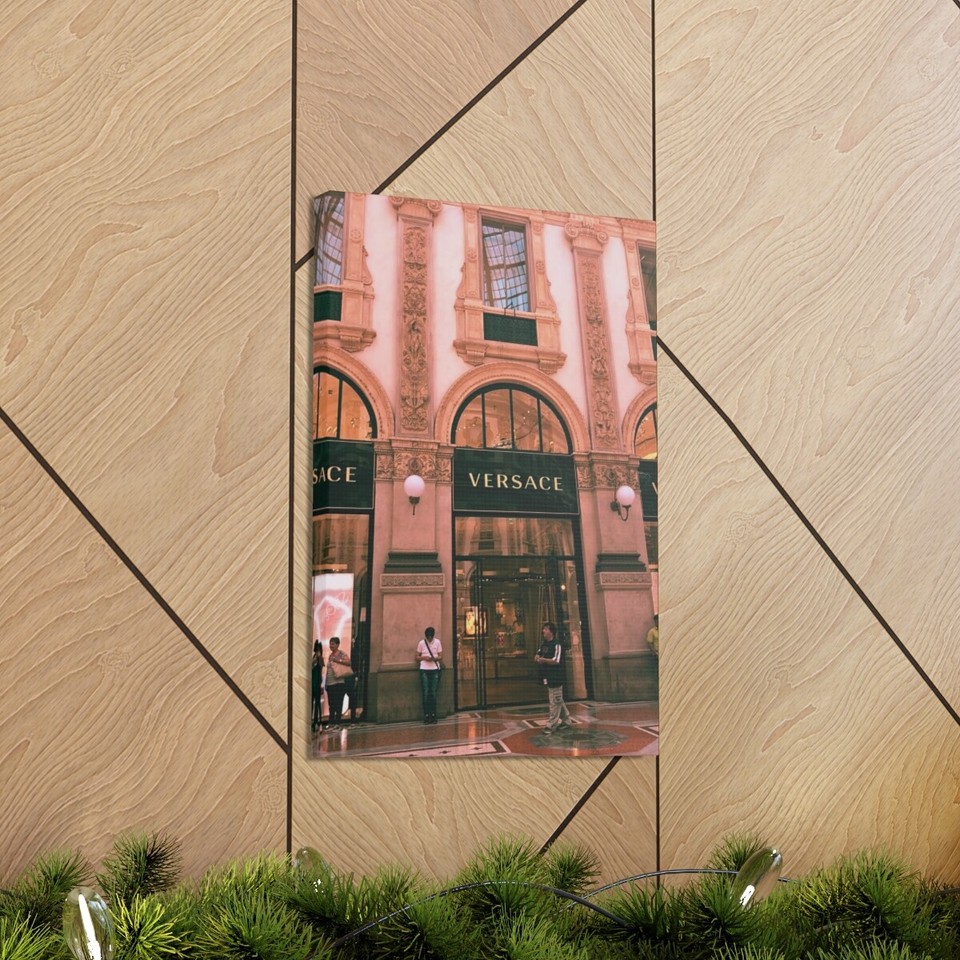 Canvas Wrap, Milan Italy Versace Building Photo, Wall Art Decor, Home ...