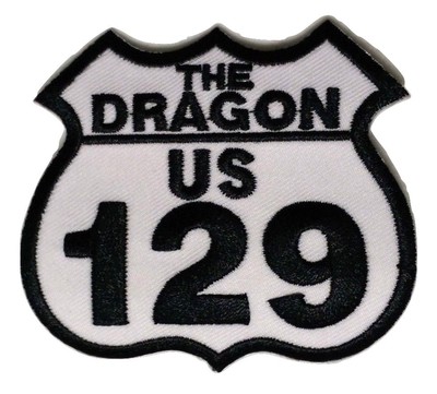 US 129 Tail of the Dragon 3-3/8" x 3" iron on patch Biker (M2) | eBay