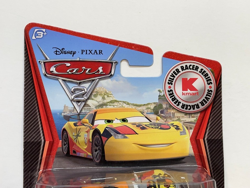 DISNEY PIXAR CARS 2 SILVER RACER SERIES MIGUEL CAMINO WITH METALLIC ...