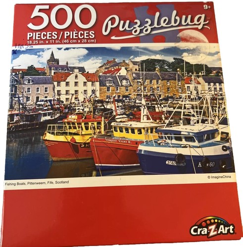 Puzzlebug 500 Piece Puzzle Fishing Boats Pittenweem Fife Scotland | eBay