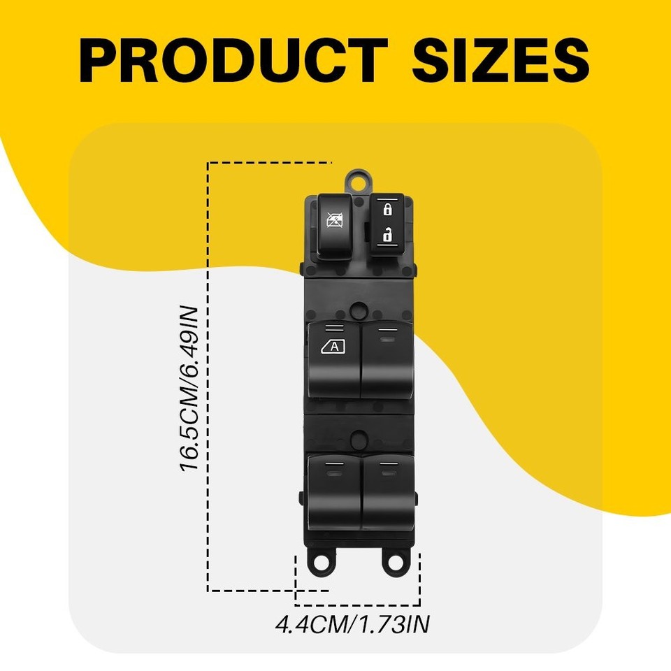 Master Power Window Switch for Nissan Frontier 2007-19 Front Driver ...