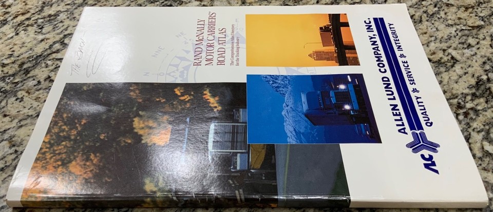 Rand McNally 1996 Motor Carriers' Road Atlas Trucking Industry Made in ...