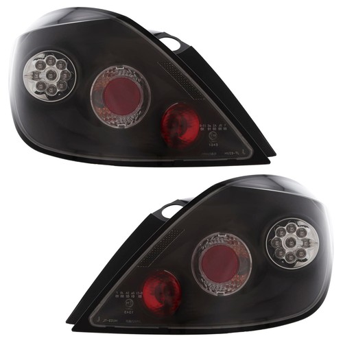 Pair Back Rear Tail Lights for Vauxhall Astra MK5 5DR H 2004-2010 Black ...