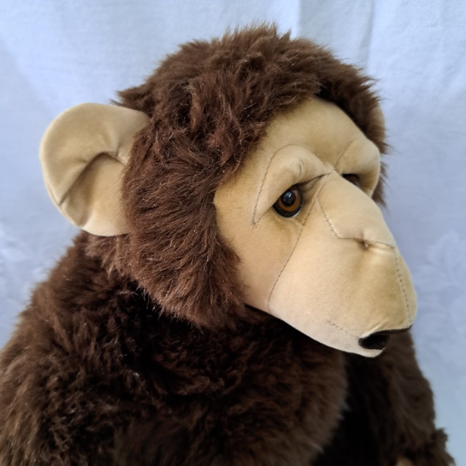 AVANTI Applause CHIMPANZEE Ape Monkey Plush 18" VTG JOCKLINE Korea 1989 ...